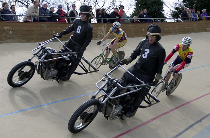 Sidecar as Lead Moto in a Bicycle Race | Adventure Rider